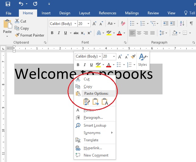 MS Word Tutorial Use Of Cut Copy And Paste