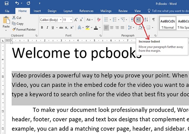 Microsoft Word Tutorial Decrease Or Increase Indent
